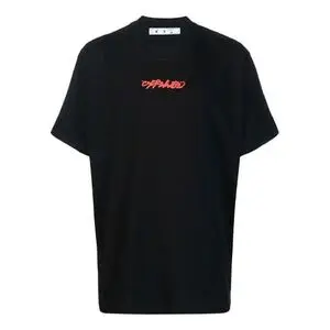 Off-White Off-white Arrow Logo Pattern Printing Short Sleeve Loose Fit Black Multi-color
