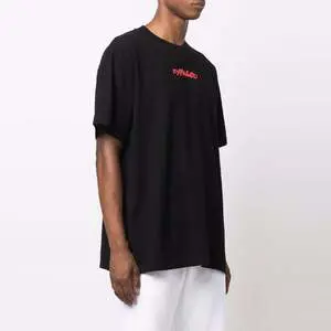 Off-White Arrow Logo Pattern Printing Short Sleeve Loose Fit Black - Multi-color