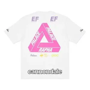 PALACE Palace Rapha Crossover Off Bike Alphabet Logo Round Neck Short Sleeve Unisex White White