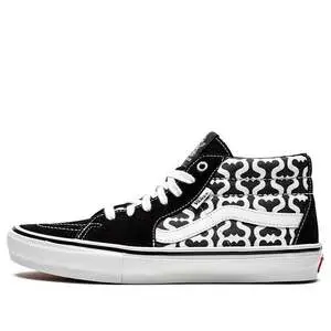 VANS Supreme X "monogram S" Grosso Mid Sneakers - Black