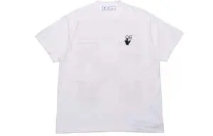 Off-White Ss21 Back Red Arrow Cotton Short Sleeve Loose Fit - White
