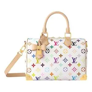 LOUIS VUITTON X Takashi Murakami Speedy Bandouliere 25 - White Multicolored