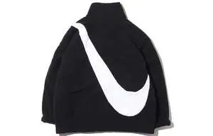 Nike Big Swoosh Reversible Fleece Jacket - Black