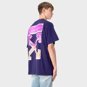 Off-White Astral Aura" Marker Over Tee - Purple