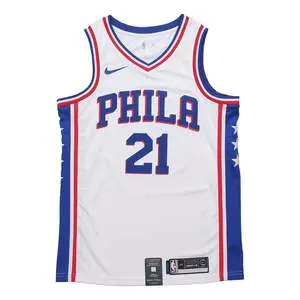 Nike Philadelphia 76ers 21 Home Basketball Jersey - White