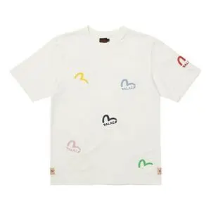 PALACE X Evisu Multi Pocket T-shirt Egret Logo T-shirt - White