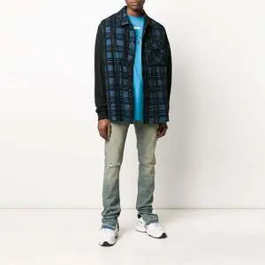 Off-White Arachno Arrow Print Printing Short Sleeve Loose Fit Blue - Light Blue