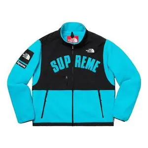 Supreme X The North Face Arc Logo Denali Fleece Jacket - Black/blue