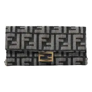 Fendi Fendi Baguette Chain Wallet Black