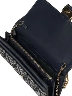 Fendi Baguette Chain Wallet - Black