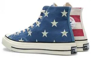 CONVERSE Chuck 70 Hi Vintage Flag Sneakers - Blue/red