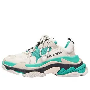 Balenciaga Triple S Sneakers - White/green