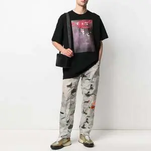 Off-White Pattern Arrow Printing Loose Fit Short Sleeve