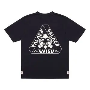 PALACE X Evisu Short Sleeve T-shirt - Black