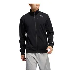 Adidas Logo Print Stand Collar Zip Jacket - Default Colorway