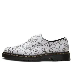 Dr. Martens 1461 "love & Peace" Graphic Oxford - White/black