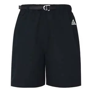 Nike X Alphabet Solid Color Breathable Casual Sports Shorts Black - Multi-color