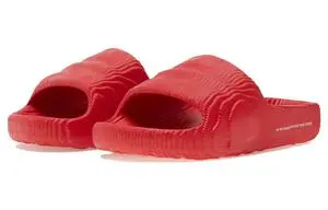Adidas Adilette 22 Slides - Cloud White/better Scarlet