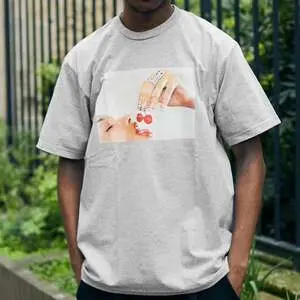 Supreme Ss20 Week 1 Cherries Tee Cherry Short Sleeve Gray - Grey