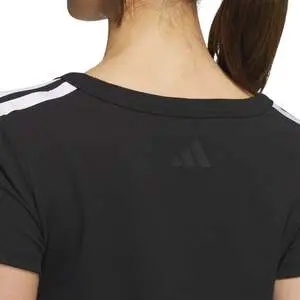 Adidas Ribbed Cropped T-shirt With Bow Detail