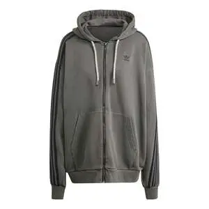 Adidas Adilenium Oversized Full-zip Hoodie - Grey