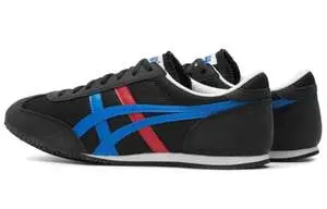 Onitsuka Tiger Machu Racer Low Top Sneakers - Black/blue/red