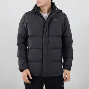Adidas Logo Print Casual Warm Sport Down Jacket Male
