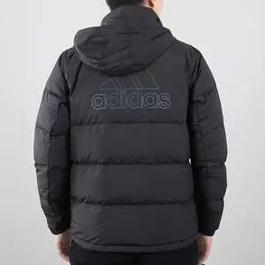 Adidas Logo Print Casual Warm Sport Down Jacket Male