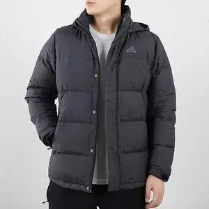 Adidas Logo Print Casual Warm Sport Down Jacket Male