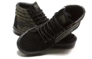 VANS Sk8-hi High Top Sneakers - Black/green