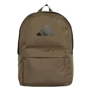 Adidas Classic 3 Bar Logo Backpack - Olive Strata/black