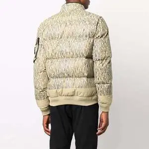 Stone Island Camouflage Print Down Jacket