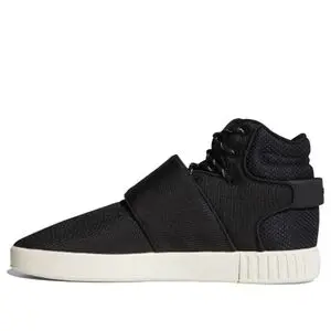 Adidas Tubular Invader Strap Mid Top Sneakers - Black