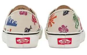 VANS Authentic Low Top Casual Skate Shoes - White