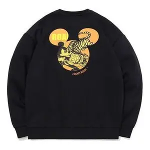 LI-NING X Disney Crossover Round Neck Pullover - Black/yellow