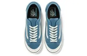 VANS Style 36 Decon Sf Salt Wash Navy Low Top Sneakers - Blue/white