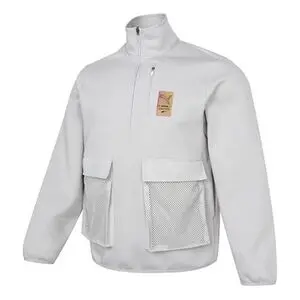 PUMA Track Jacket With Zip-up And Stand Collar - Grey/yellow