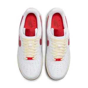 Nike Force 1 '07 Lace-up Sneakers - White/red/gum