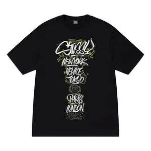 StÜssy X Born X Raised Handstyles Tee - Black