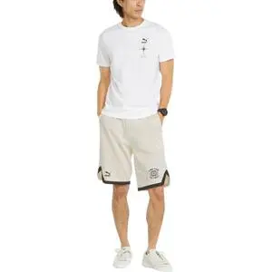 PUMA 8 Pt Logo Team Shorts - White