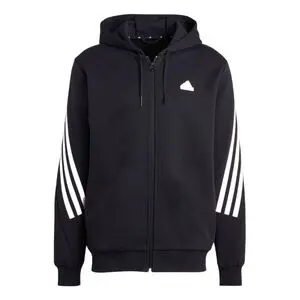 Adidas Future Icons 3-stripes Full-zip Hoodie - Black