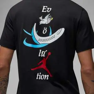 JORDAN Evolution T-shirt 'black - Black/multi-color