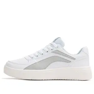 LI-NING Classic Skateboarding Sneakers - White/gray
