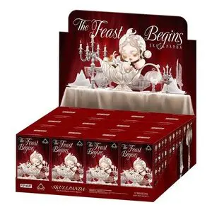 POP MART Skullpanda The Feast Begins Series Figures Blind Box Case - Multi-color