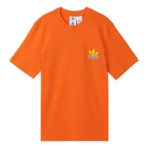 Adidas Originals X Palace Crossover Alphabet Round Neck Short Sleeve Orange - Default Color