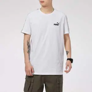 PUMA Taping Logo T-shirt 'white