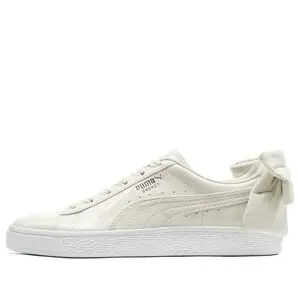 PUMA Basket Suede Bow Sneakers - White