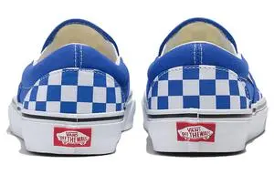 VANS Checkerboard Slip-on Sneakers - Blue/white