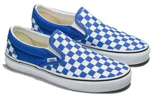 VANS Checkerboard Slip-on Sneakers - Blue/white