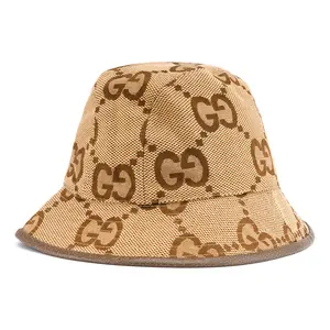 Gucci Jumbo Gg Canvas Bucket Hat - Beige